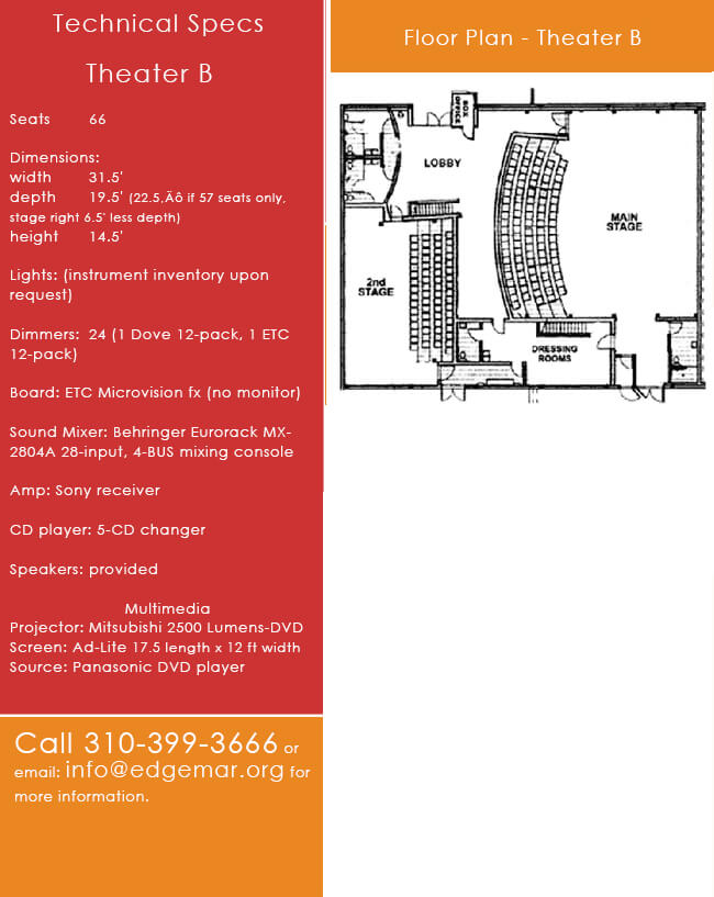 Acting classes la – Floor plan B | Michelle Danner Acting Studio