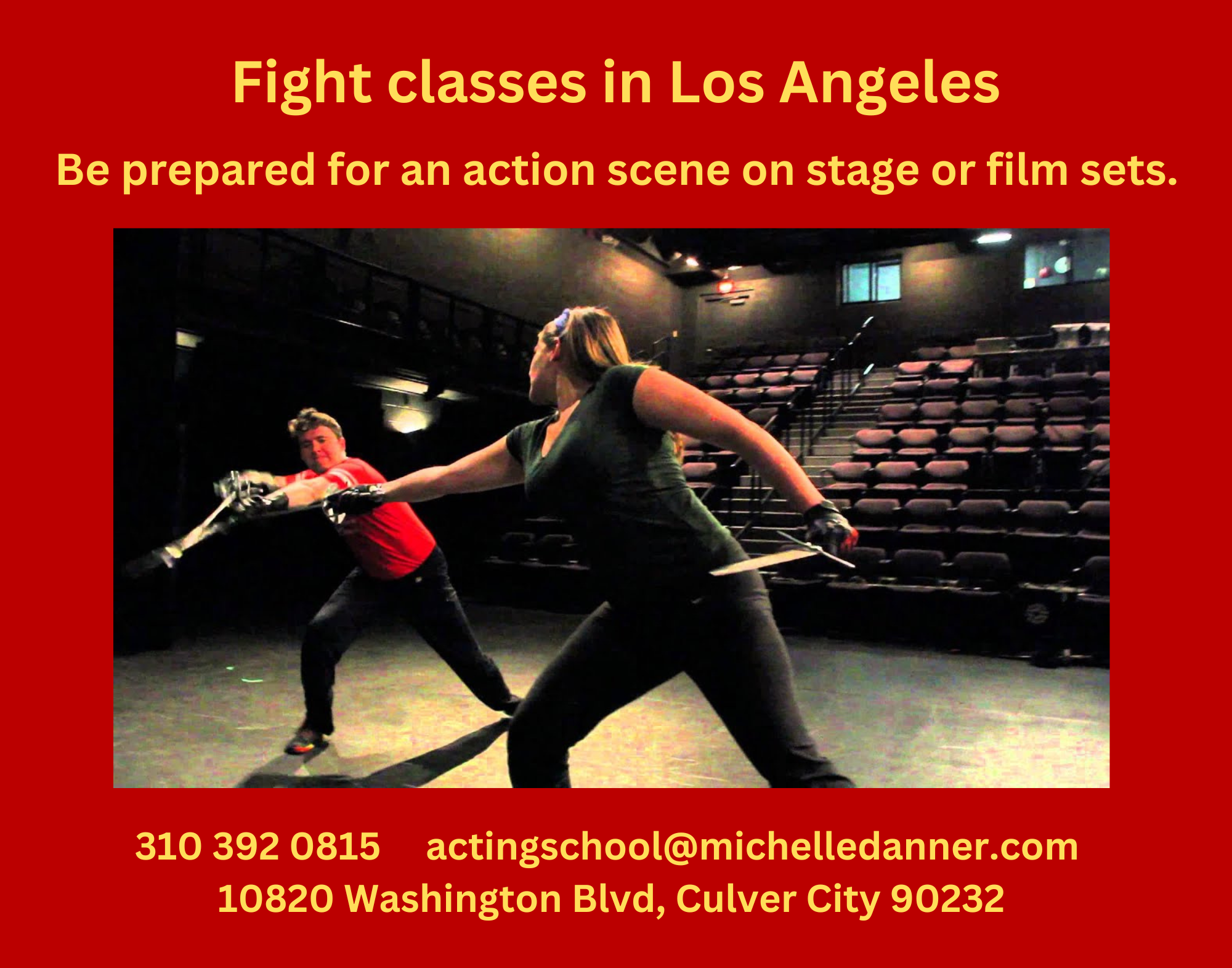 Fight Combat class - Michelle Danner Acting Studio