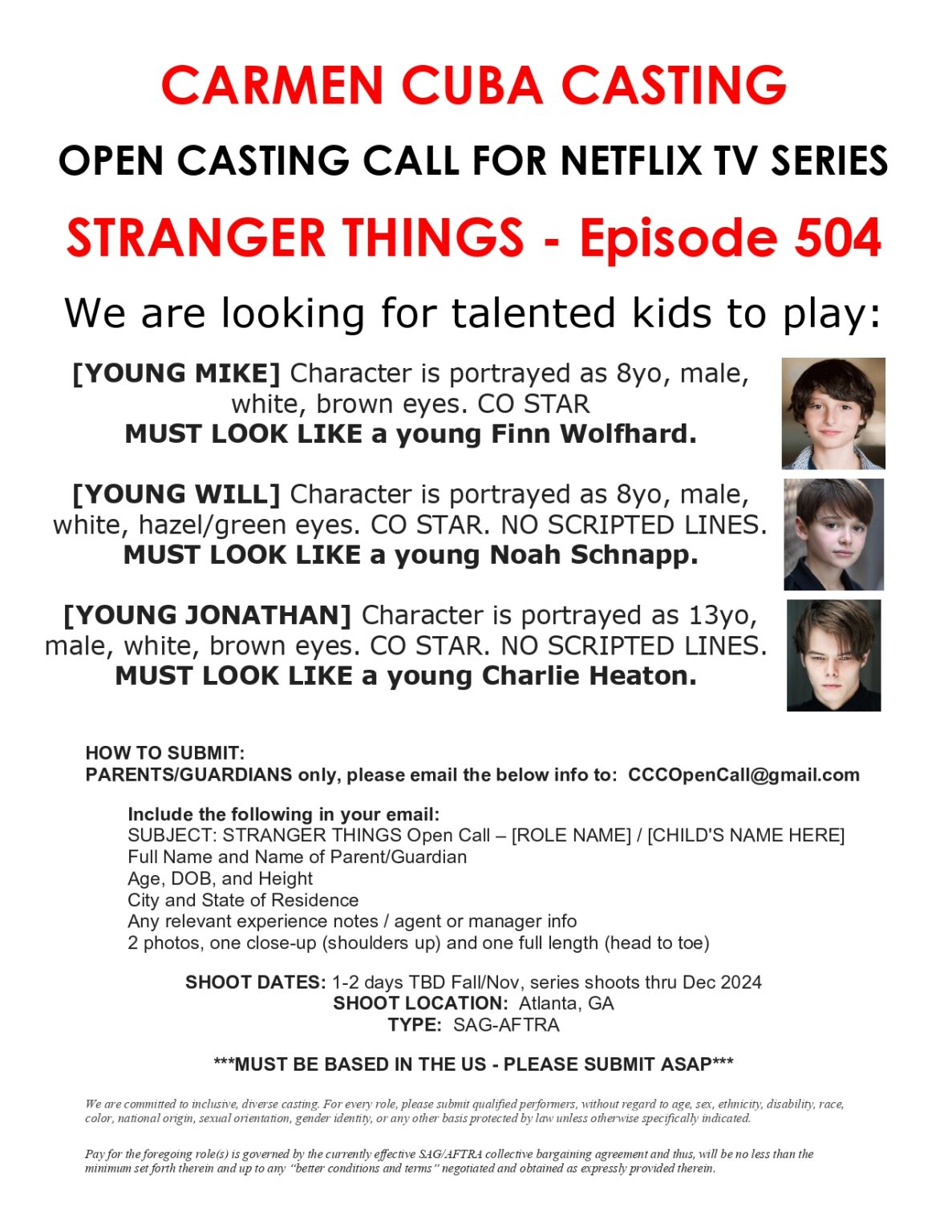 Casting Call: Stranger Things